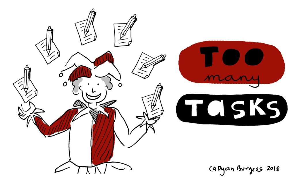 Juggling too many tasks? – Dyan Burgess